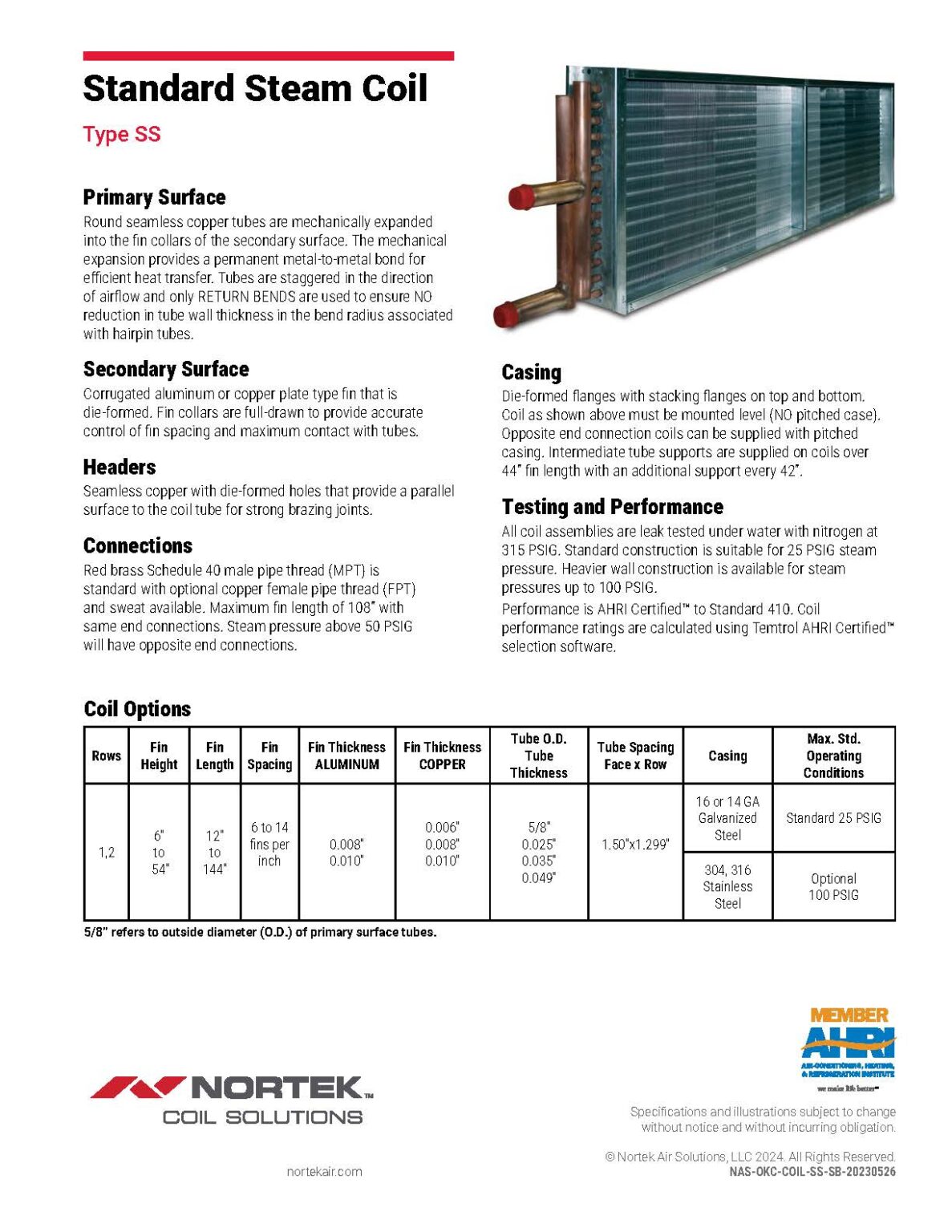 Full Line of OEM & Replacement Coils | Nortek Air Solutions