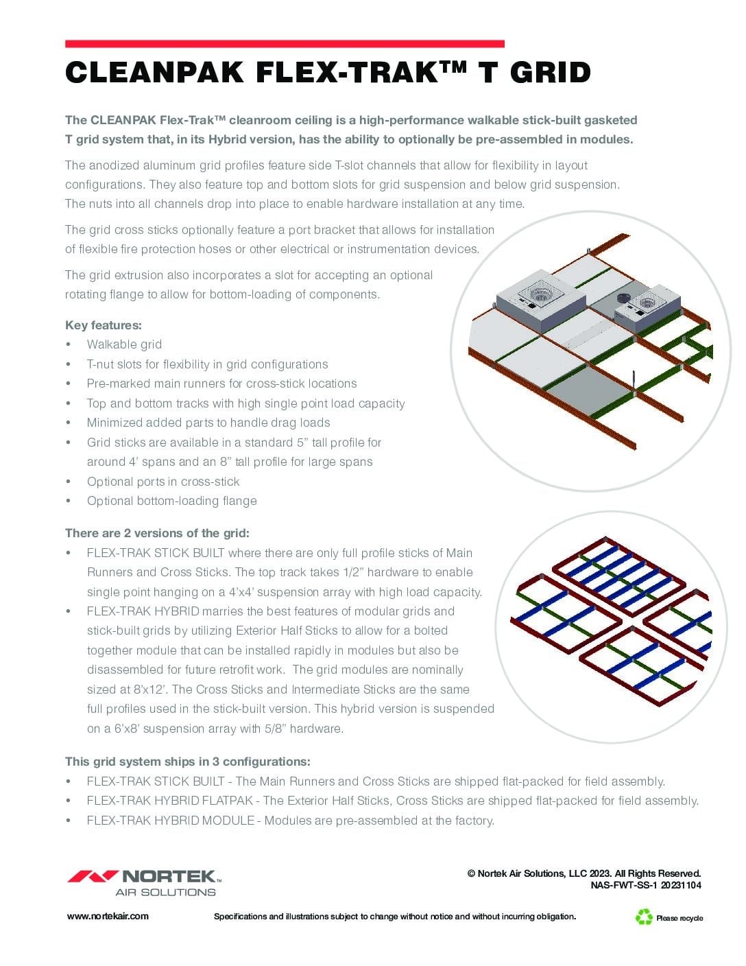 Nortek Air Solutions Launches Flex-Trak Stick-Built Ceiling Grid for Cleanrooms | Nortek Air ...